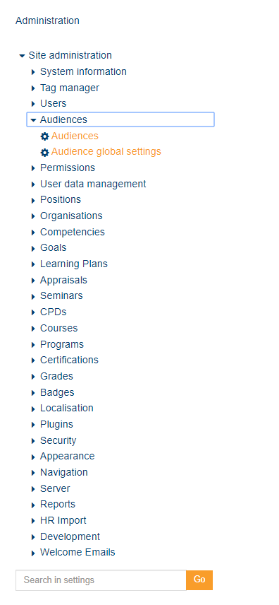 Audiences – Learning Pool Help Centre