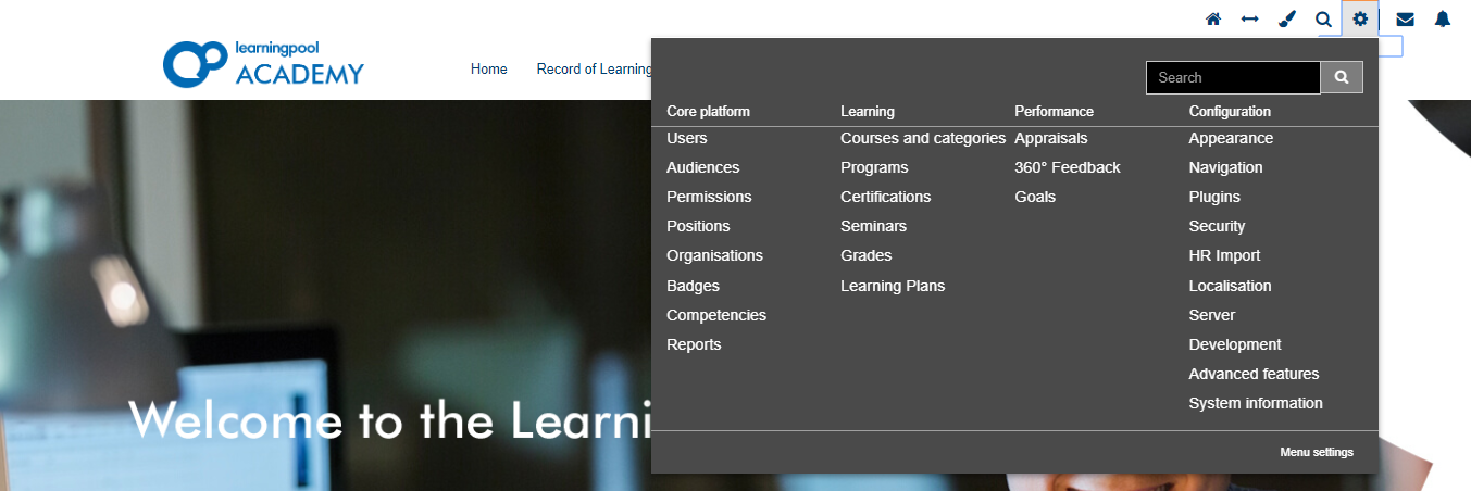 Audiences – Learning Pool Help Centre