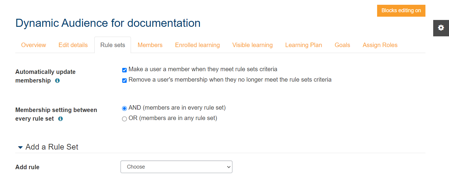 Audiences – Learning Pool Help Centre