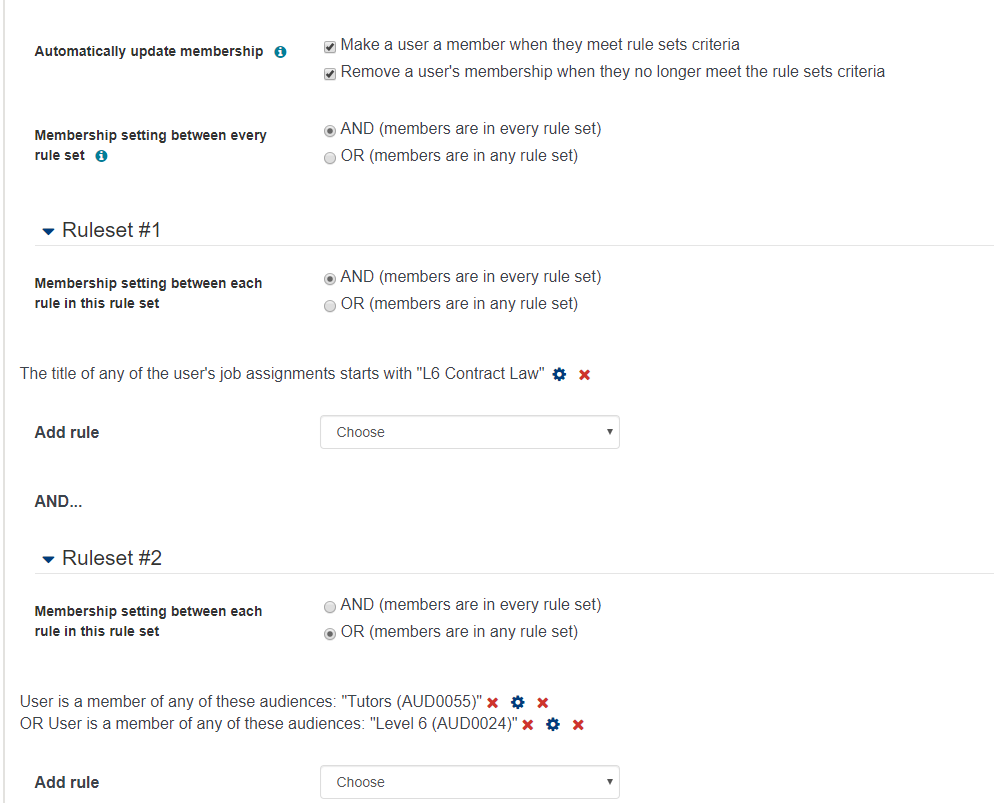 Audiences – Learning Pool Help Centre