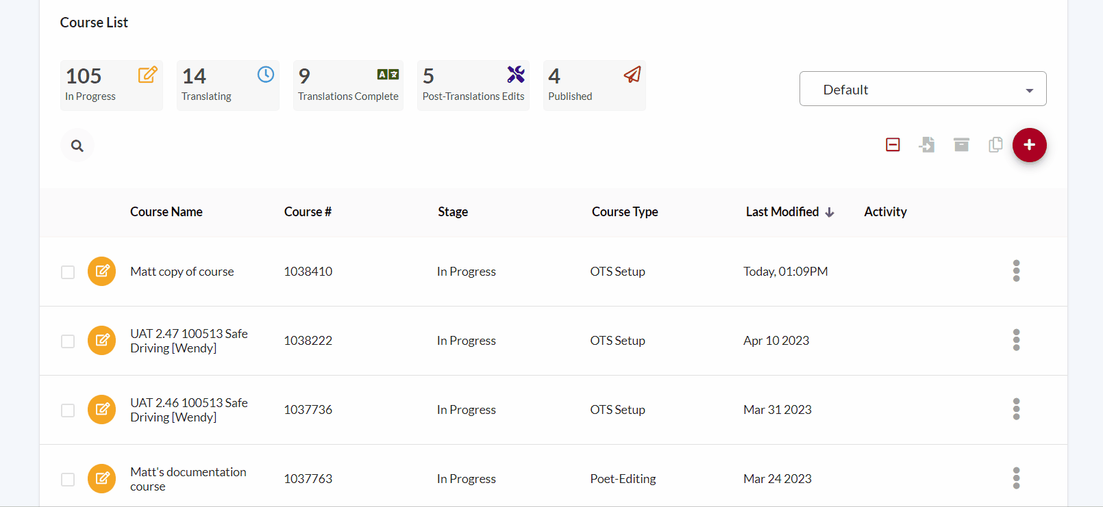 Managing your courses – Learning Pool Help Centre