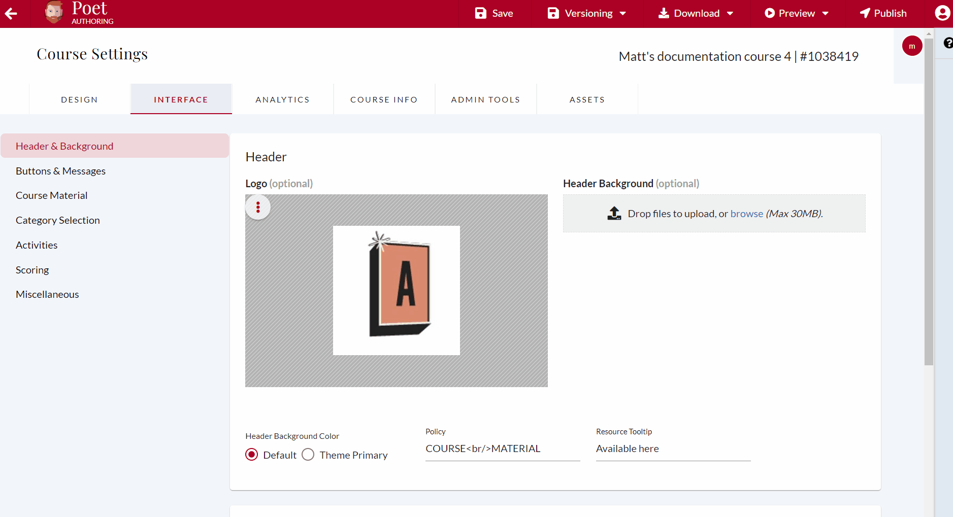 Styling and theming your course – Learning Pool Help Centre