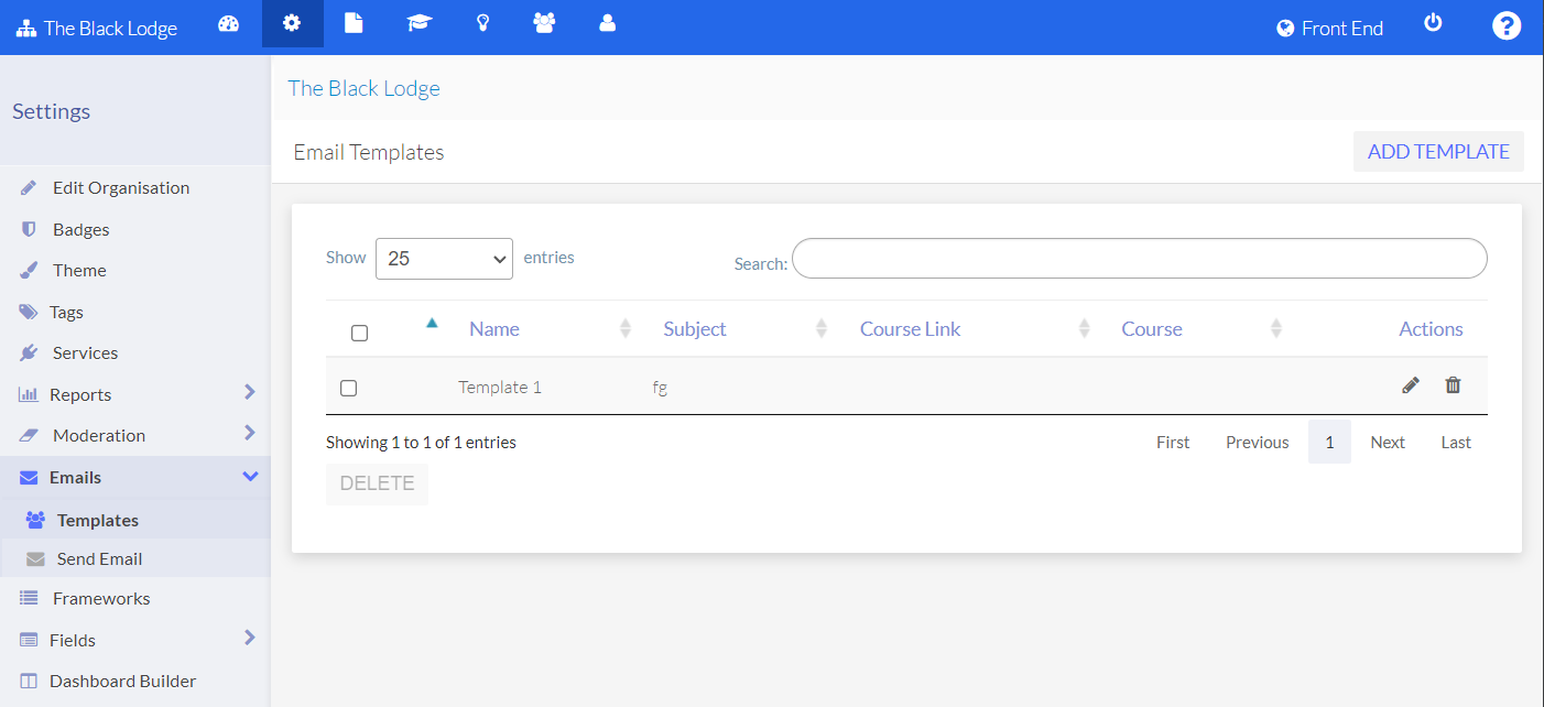 Sending emails from the platform – Learning Pool Help Centre