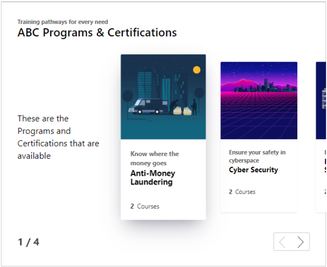Programs list block – Learning Pool Help Centre