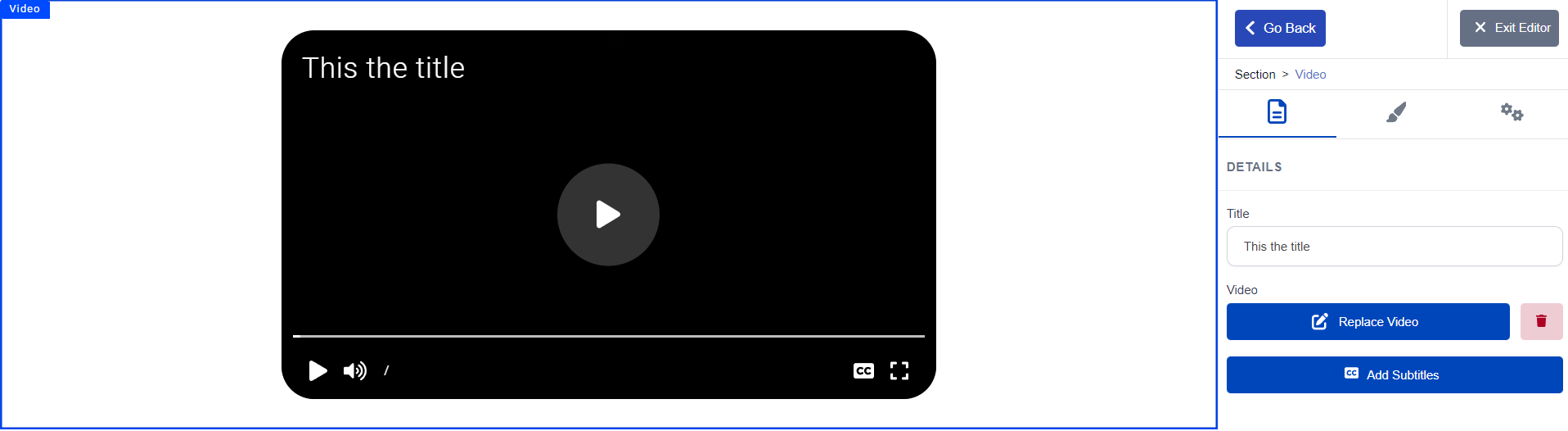 Video block – Learning Pool Help Centre