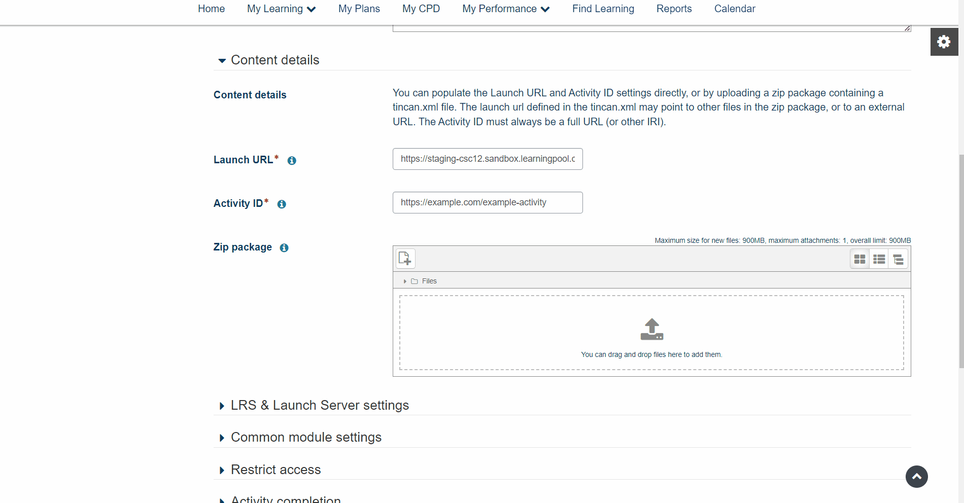 xAPI Launch – Learning Pool Help Centre