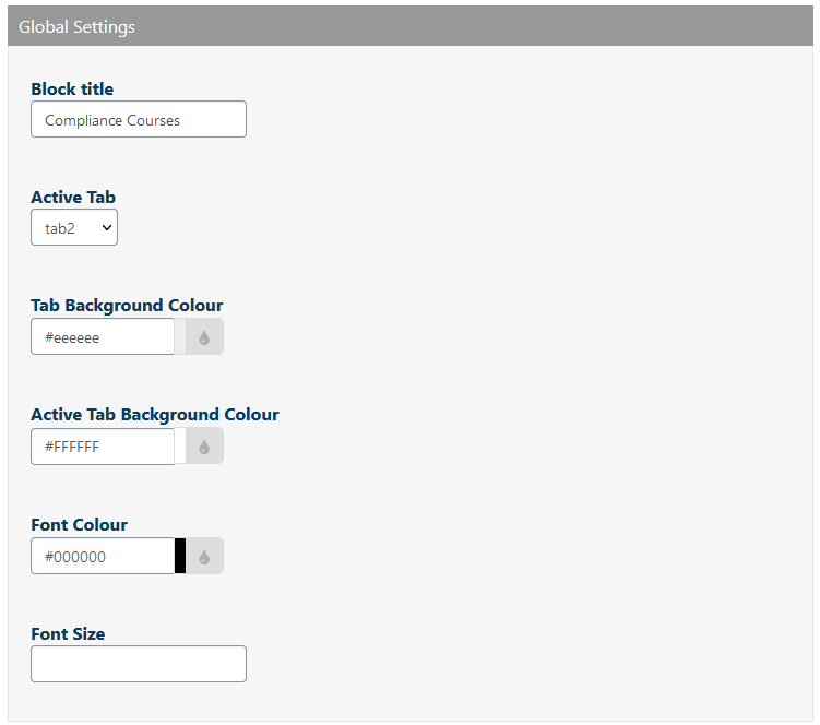 Tabs block – Learning Pool Help Centre