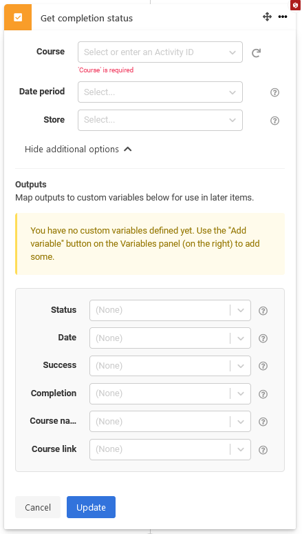 Get completion status – Learning Pool Help Centre