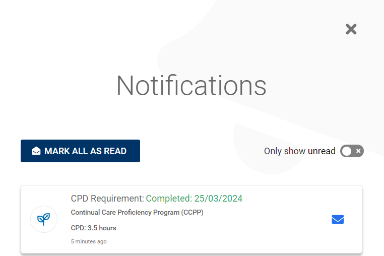 CPD / CPE In-Platform Notifications – Learning Pool Help Centre