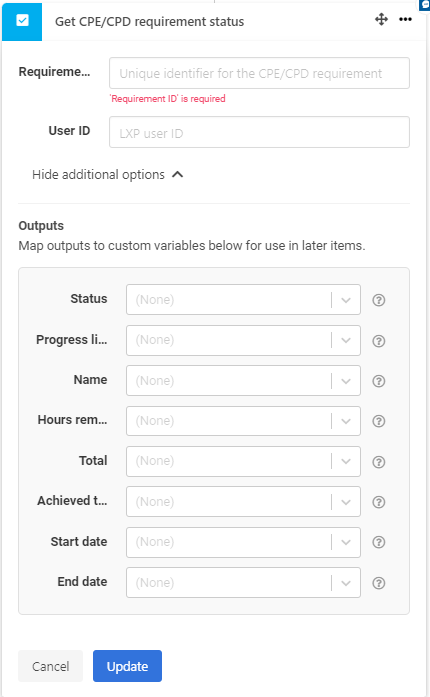 Get CPD/CPE requirement status – Learning Pool Help Centre