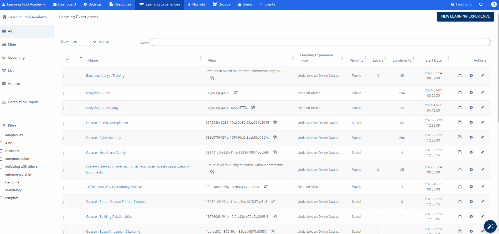 Completion Record Import – Learning Pool Help Centre