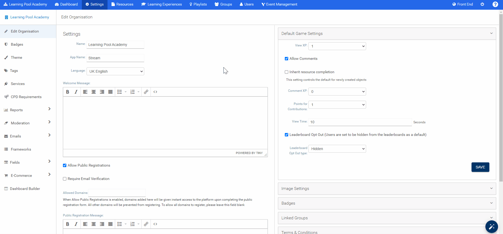 Event management overview (legacy functionality) – Learning Pool Help Centre