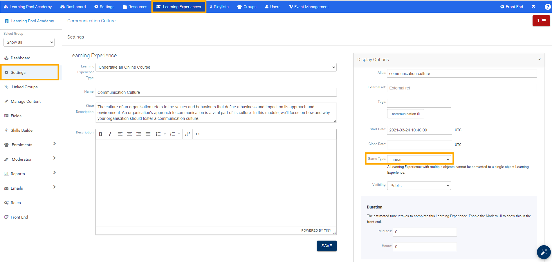 Game types – Learning Pool Help Centre