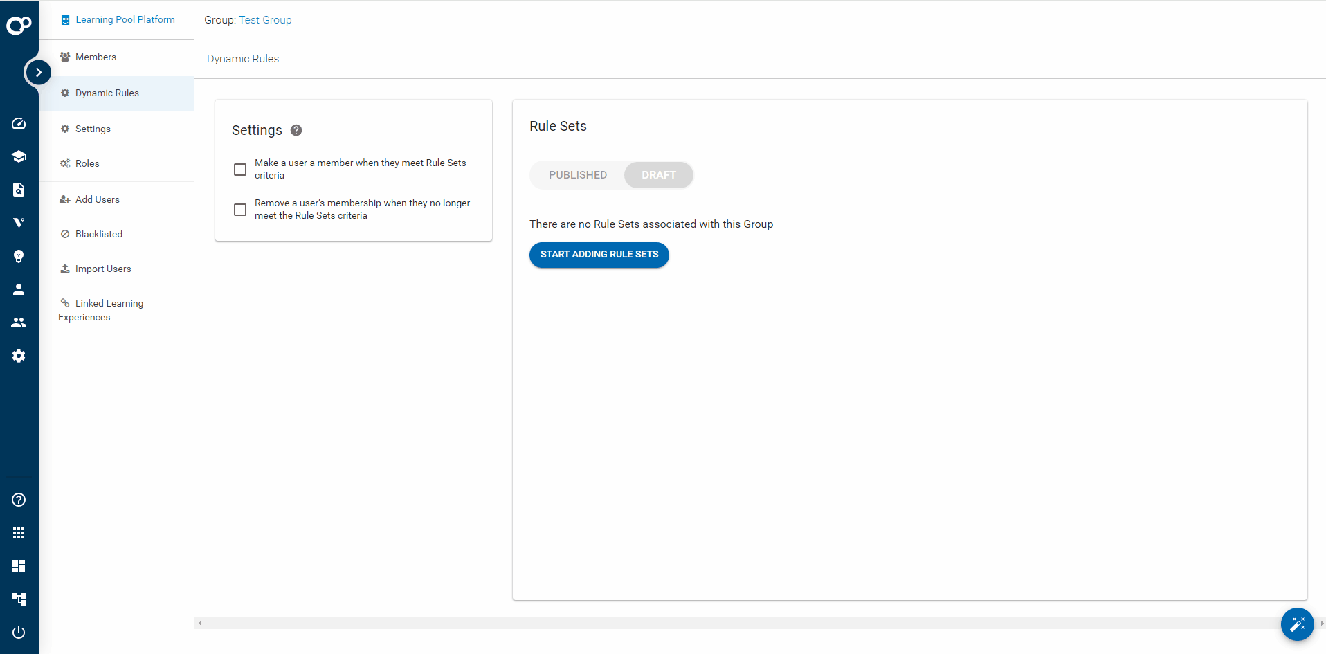 Dynamic rules – Learning Pool Help Centre