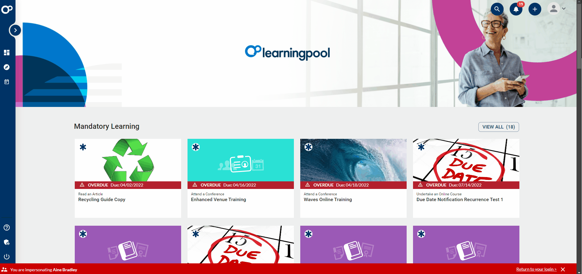 How to log in as another user – Learning Pool Help Centre