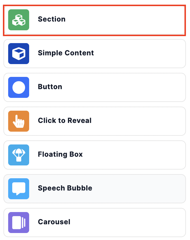 Sections – Learning Pool Help Centre