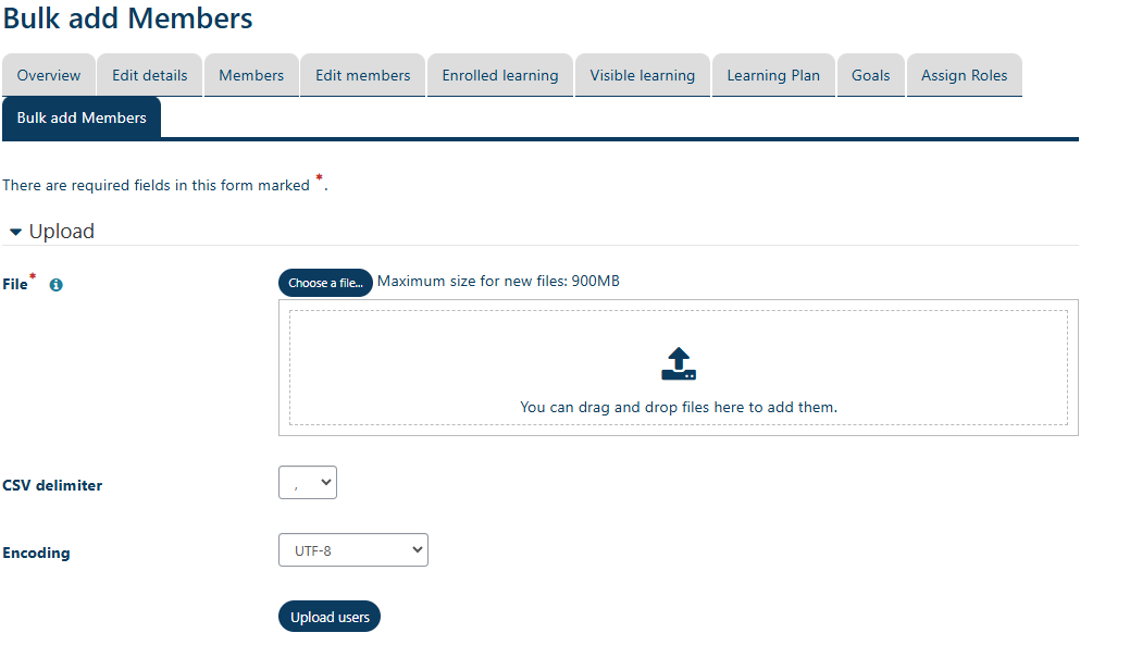 Bulk adding users to a Set audience – Learning Pool Help Centre