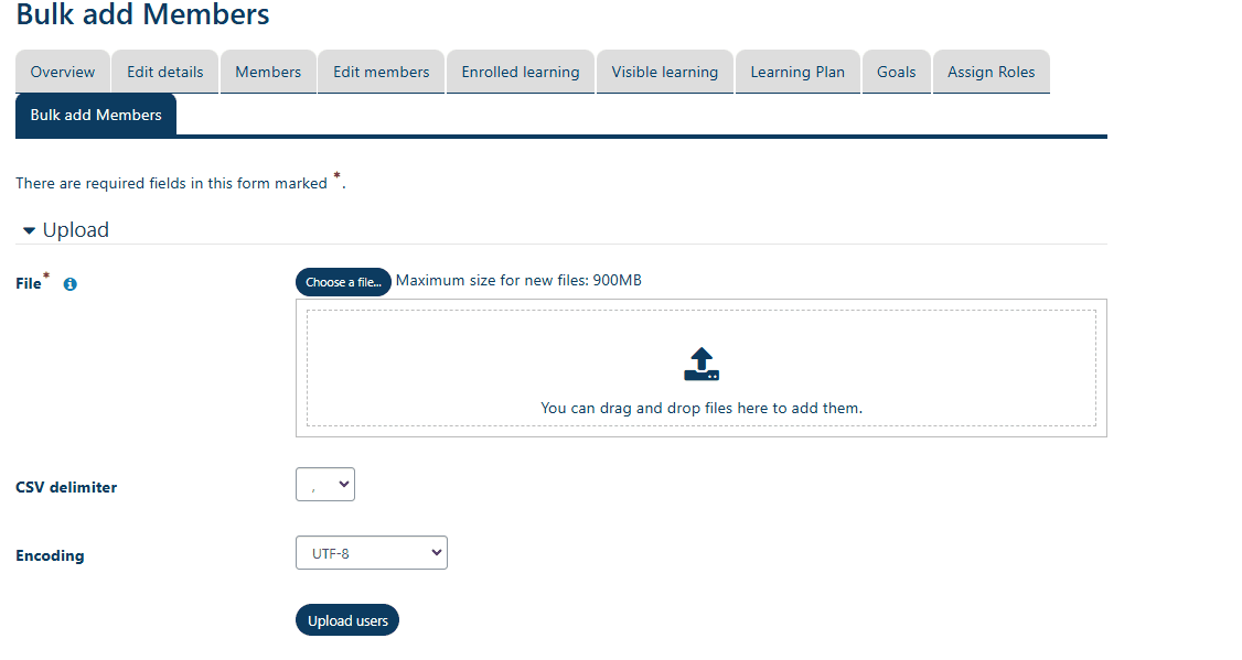 Bulk adding users to a Set audience – Learning Pool Help Centre