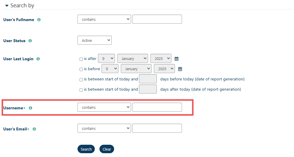 When creating accounts – Learning Pool Help Centre