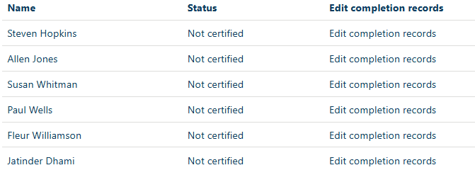 Creating a Certification - Completions Tab – Learning Pool Help Centre