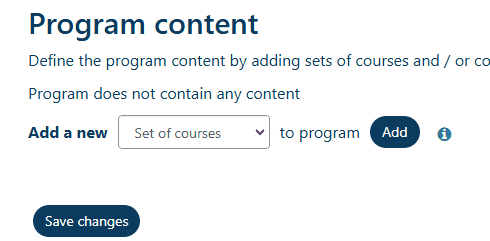 Creating a Program - Content Tab – Learning Pool Help Centre