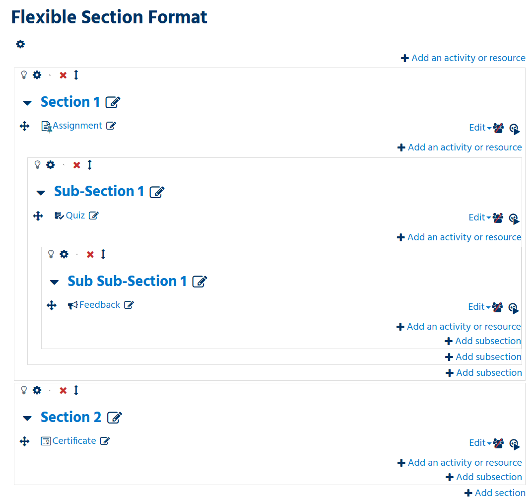 Flexible Sections Format – Learning Pool Help Centre