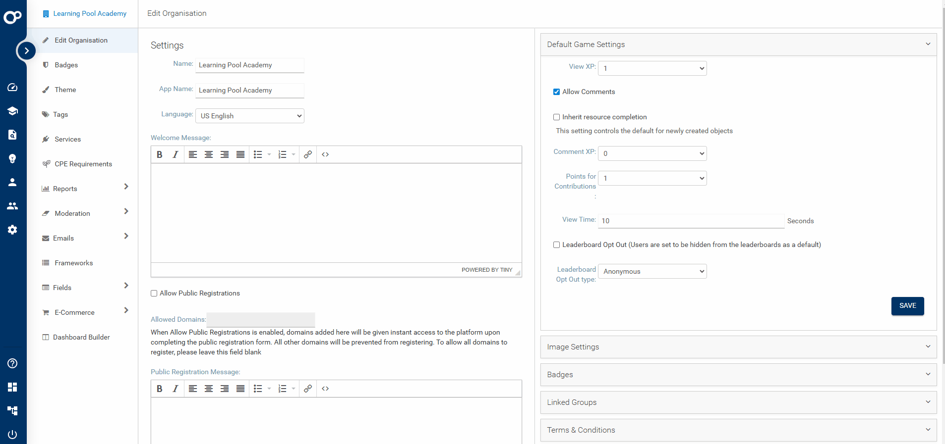 Dashboard builder – Learning Pool Help Centre