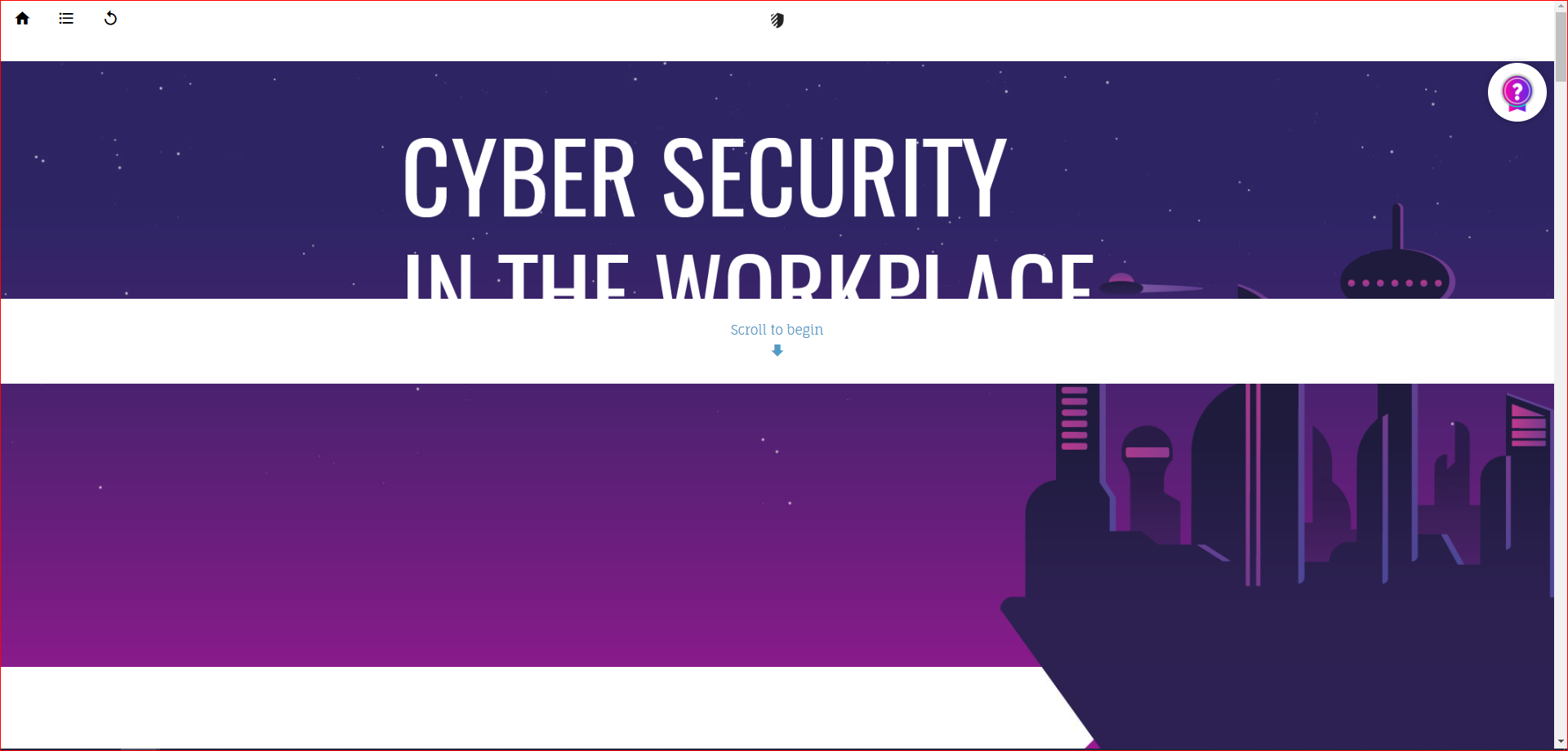 Scroll Prompt – Learning Pool Help Centre