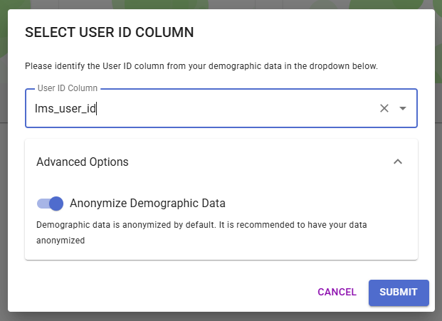 Adding Additional Filters via Demographic File Upload – Learning Pool Help Centre