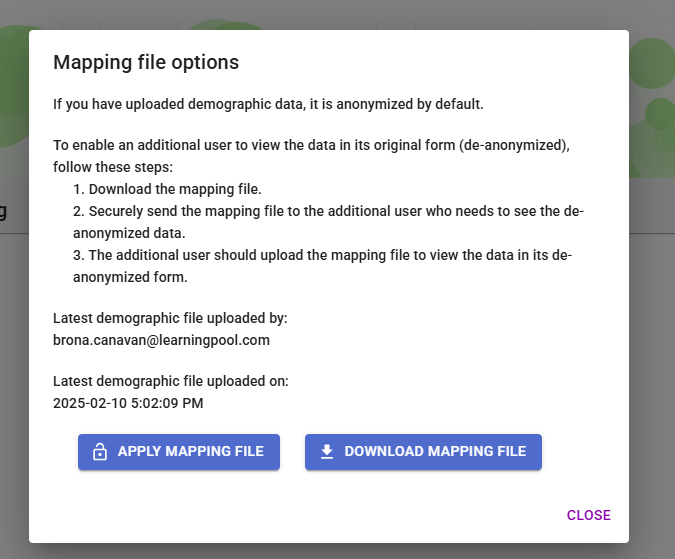 Adding Additional Filters via Demographic File Upload – Learning Pool Help Centre
