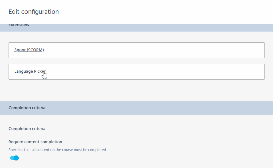 Language Picker – Learning Pool Help Centre