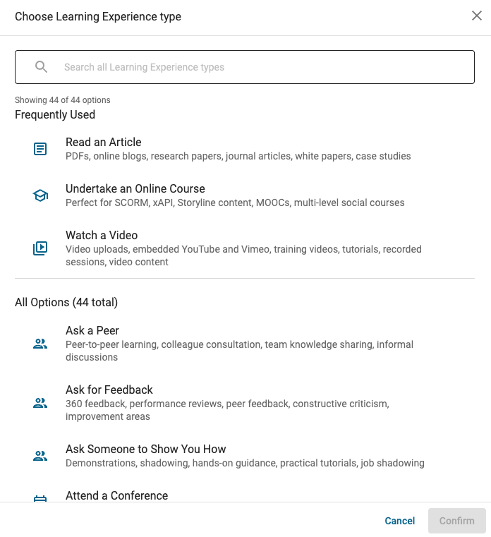 Introducing learning experiences – Learning Pool Help Centre
