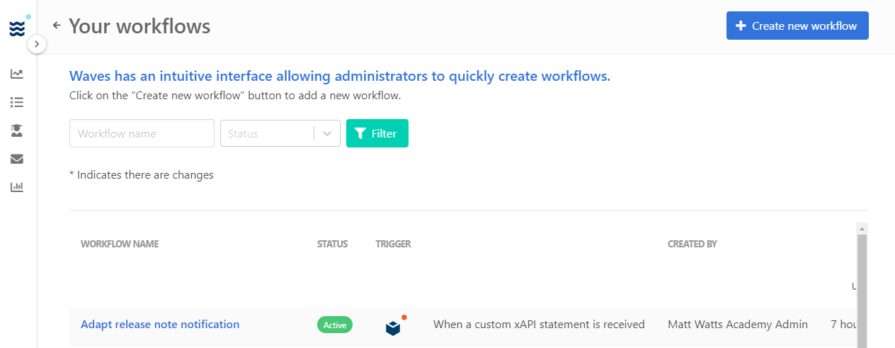 Creating and managing workflows – Learning Pool Help Centre