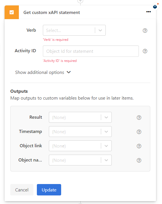 Get custom xAPI statement – Learning Pool Help Centre