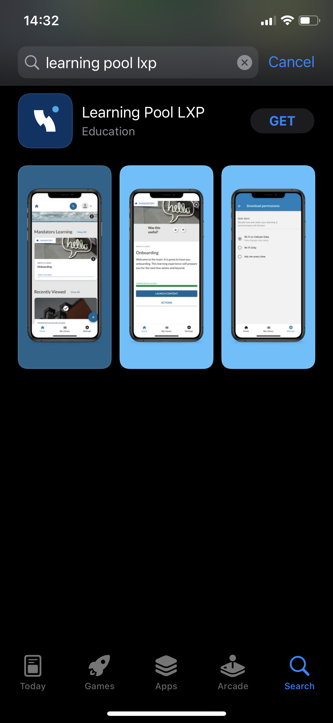 Learning Pool LXP mobile app – Learning Pool Help Centre