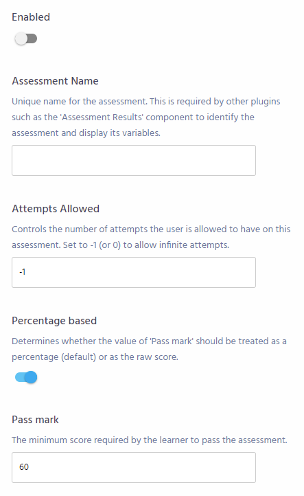 Creating an assessment from scratch – Learning Pool Help Centre