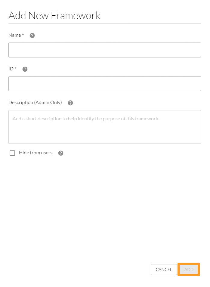 Setting up a framework – Learning Pool Help Centre