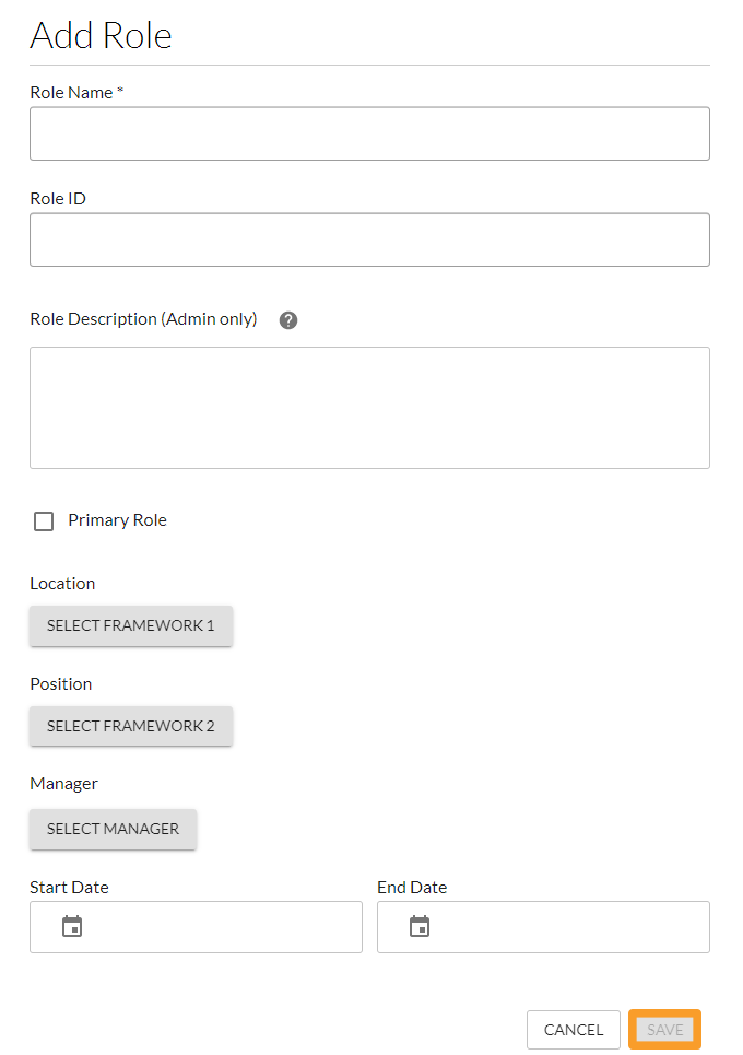 Job role fields – Learning Pool Help Centre