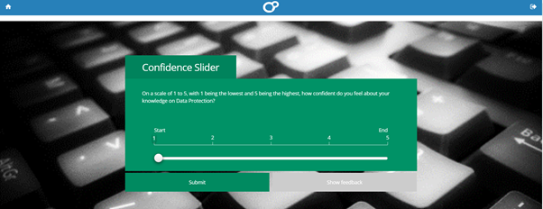 Confidence slider – Learning Pool Help Centre