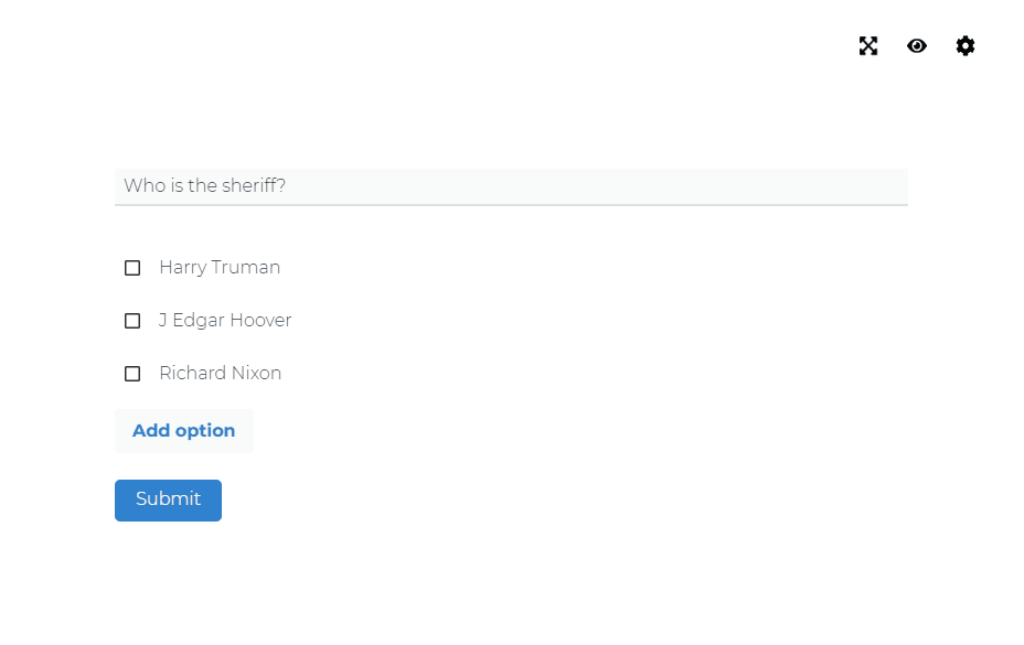 Multiple choice question widget – Learning Pool Help Centre