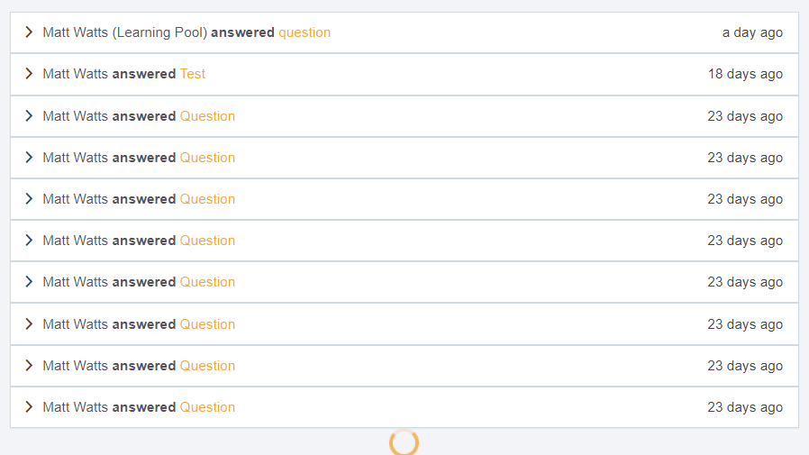 Finding A Text Input Response In The Xapi Statements Learning Pool Help Centre