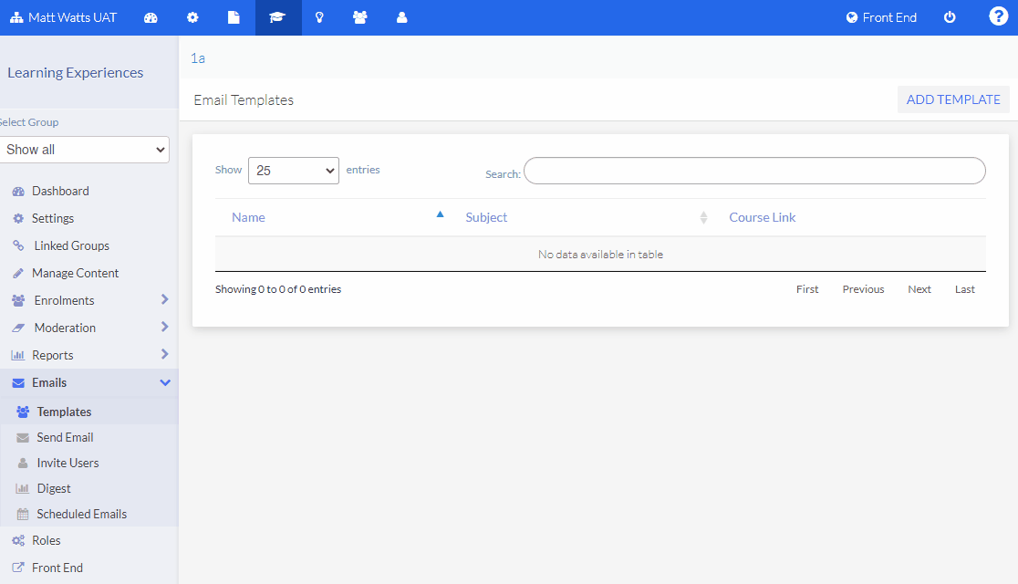 Emails – Learning Pool Help Centre