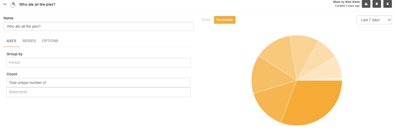 Setting up a pie visualisation – Learning Pool Help Centre