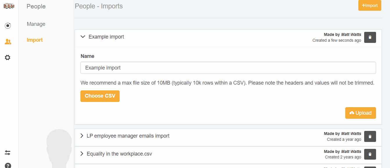 Importing personas – Learning Pool Help Centre