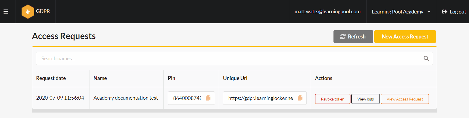The GDPR app – Learning Pool Help Centre