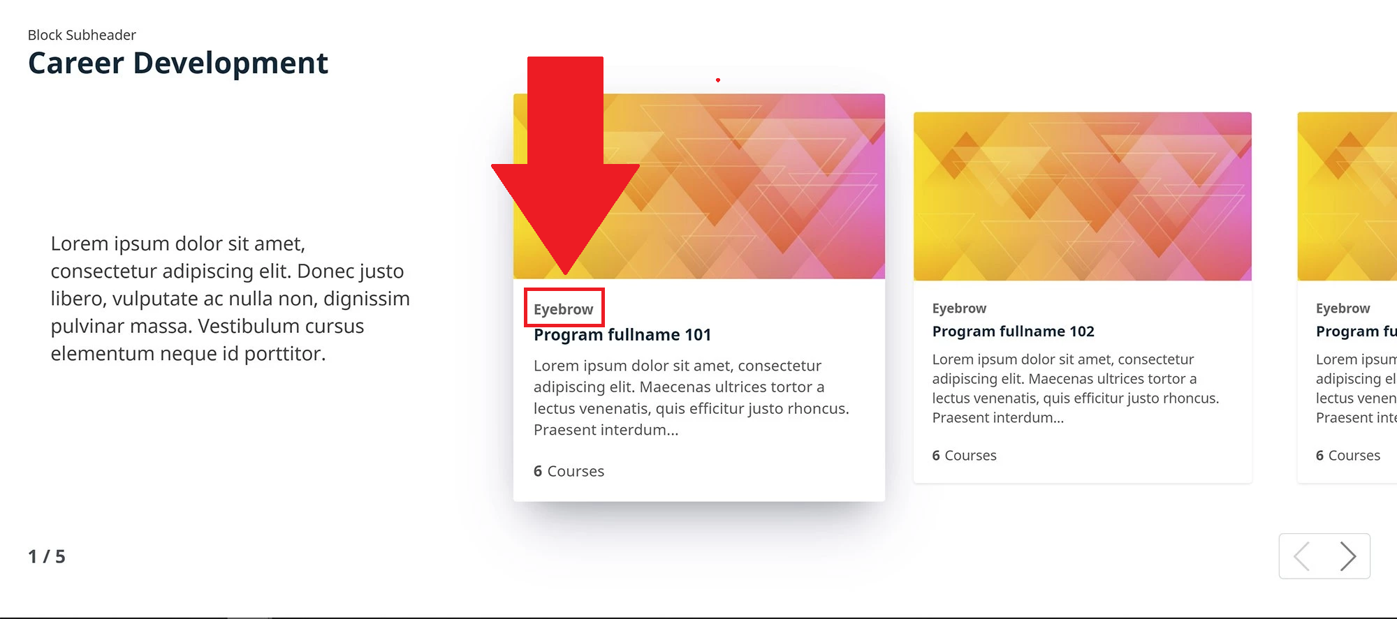 Programs list block – Learning Pool Help Centre